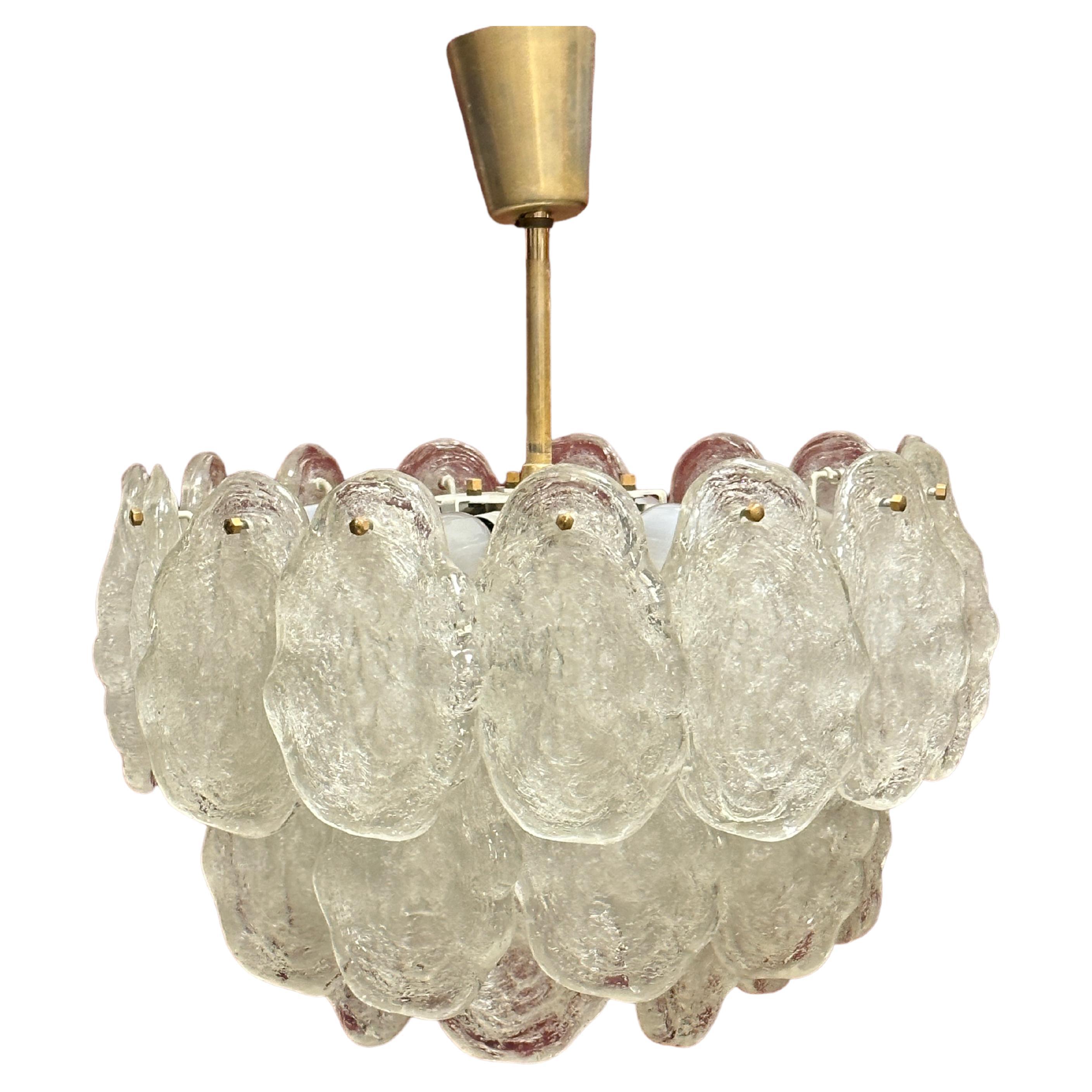 Beautiful Three Tier Kalmar Lucite Cloud Chandelier Pendant, Austria ...
