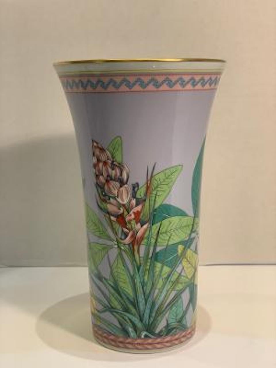 Beautiful Versace Porcelain "Tropical Wonderland” Vase by Rosenthal at ...