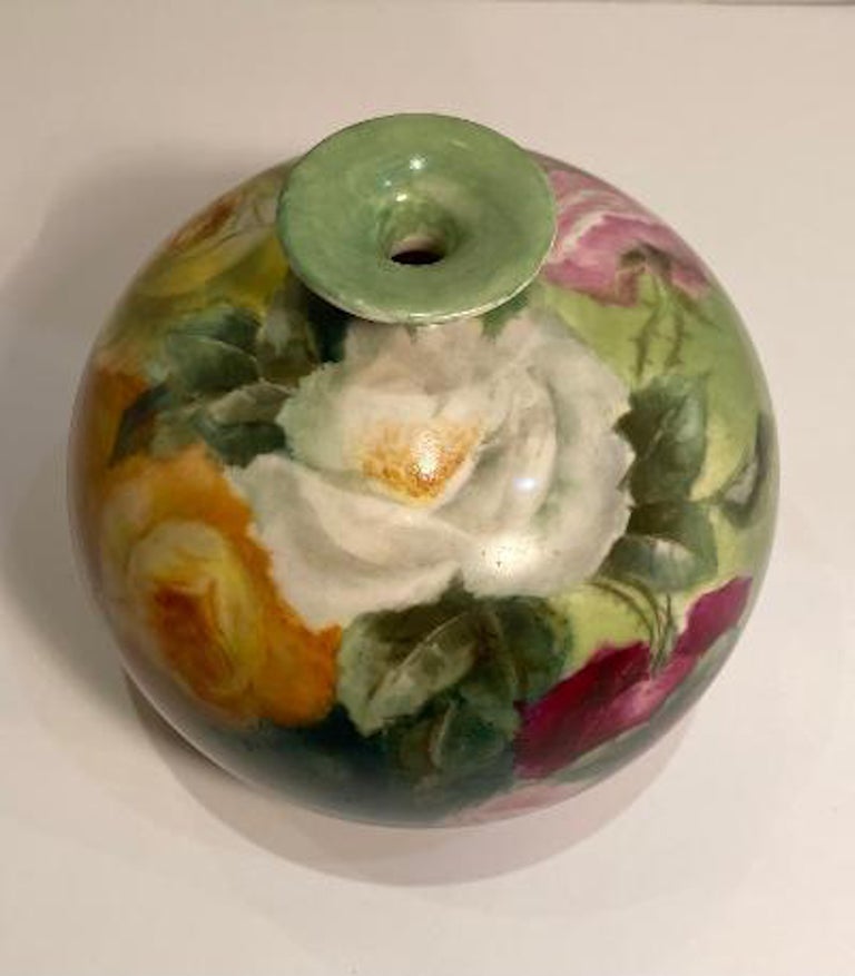 Beautiful Victorian American Belleek Willets Bulbous Hand Painted ...