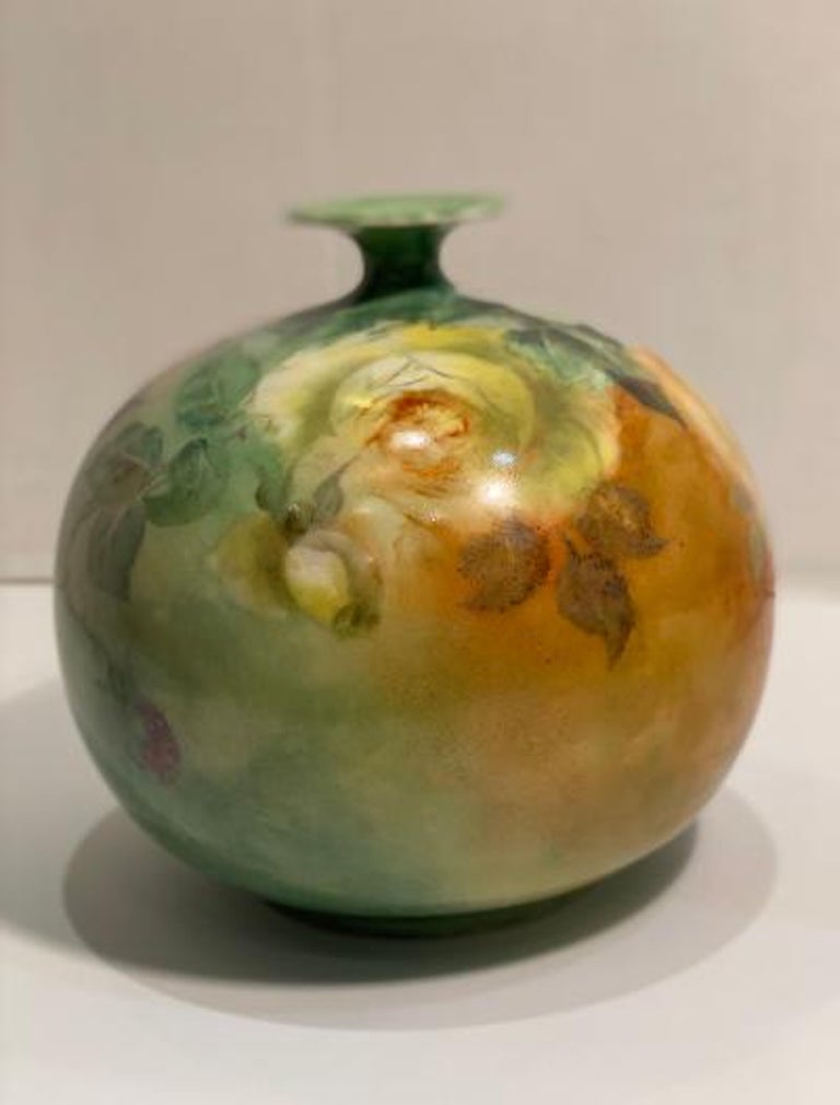 Beautiful Victorian American Belleek Willets Bulbous Hand Painted ...