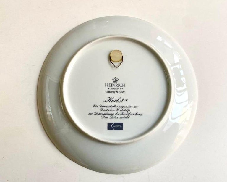 Beautiful Villeroy and Boch Heinrich Decorative Wall Plates “Seasons ...