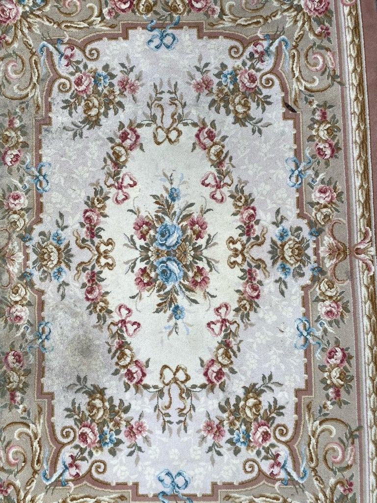 Beautiful Vintage french Savonnerie Style Rug For Sale at 1stDibs