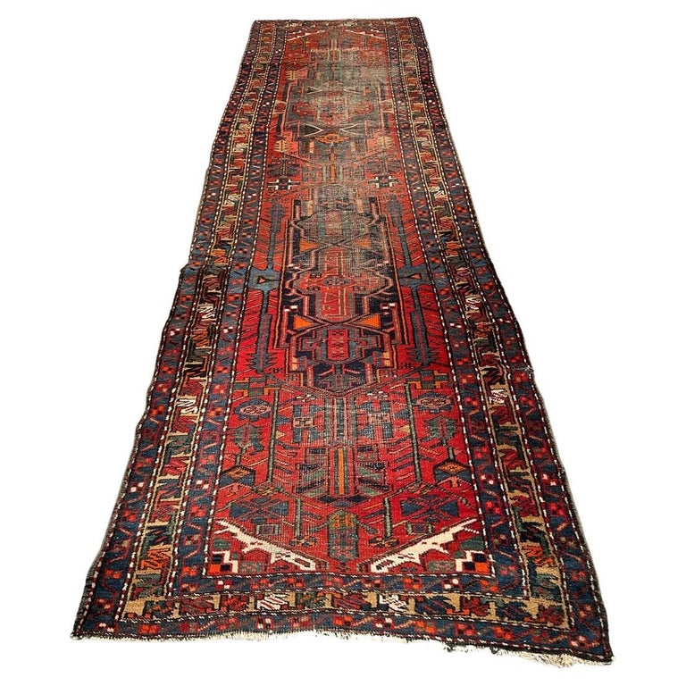 Beautiful Vintage Heriz Runner For Sale at 1stDibs