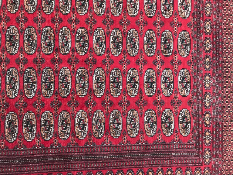 Beautiful Vintage Pakistani Rug Bokhara Design For Sale at 1stDibs