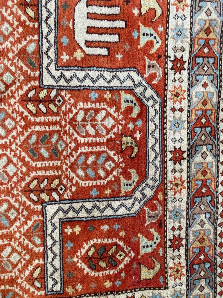 Beautiful Vintage Turkish Prayer Rug For Sale at 1stDibs | vintage ...