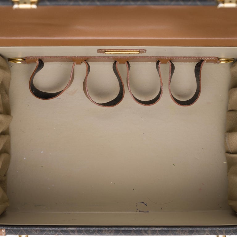 Beautiful Vintage Vanity Case Christian Dior in brown Canvas and ...