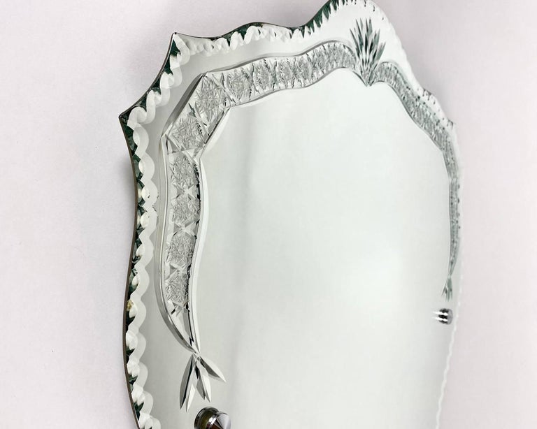 Beautiful Vintage Wall Mirror in Art Deco Style Frameless Wall Mirror ...