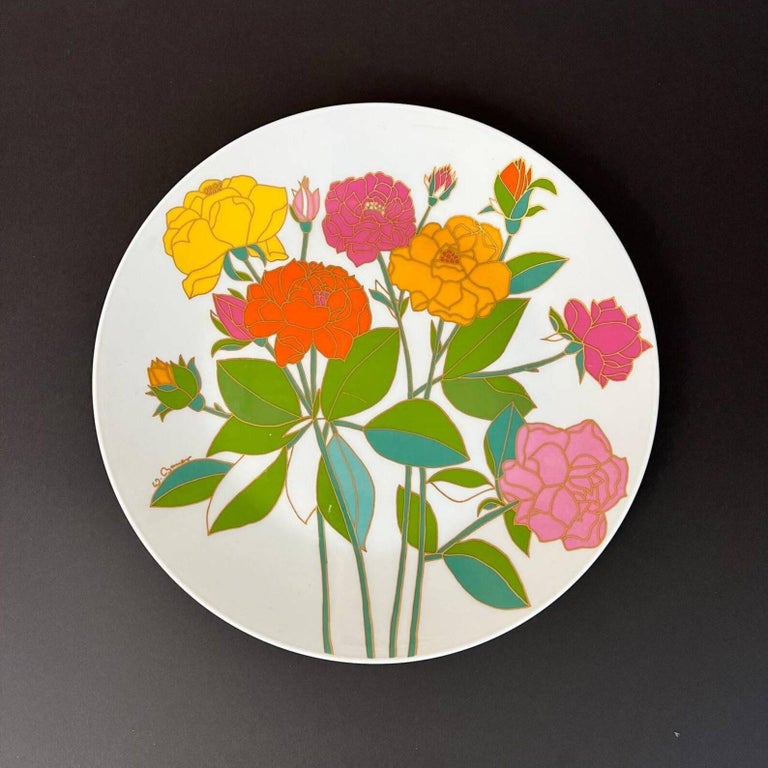 Beautiful Vintage Wall Plate Rosenthal Studio Linie Line, Germany, 1980s For Sale at 1stDibs