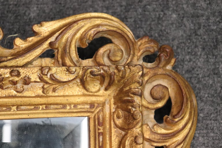 Beautifully Gilded Beveled French Victorian Wall Mirror Circa 1920s at 1stDibs