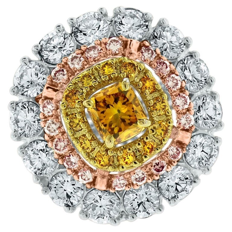 Beauvince Sun Diamond Cocktail Ring '2.58 ct Diamonds' in Gold For Sale ...