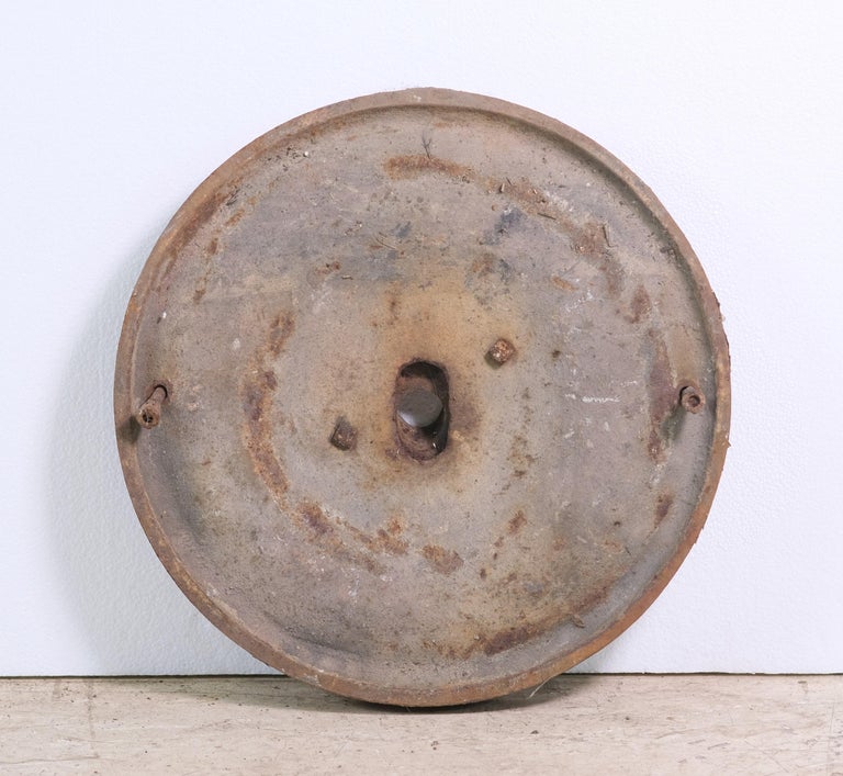 Beaux Arts Cast Iron Medallion Flagpole Mount Qty Available For Sale at ...