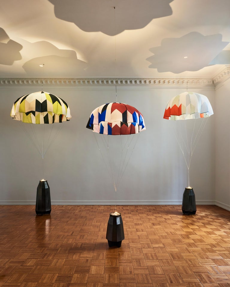 Bec Brittain 'Angela 1', Lacquered Black Aluminum Dynamic Parachute ...
