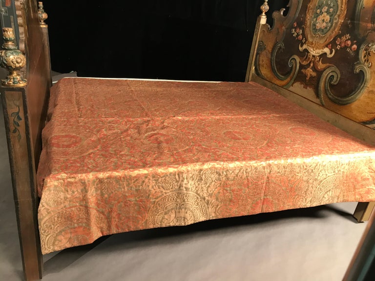 Bed Venetian Painted Trompe-L’œil Baroque Fortuny Superking Mattress ...