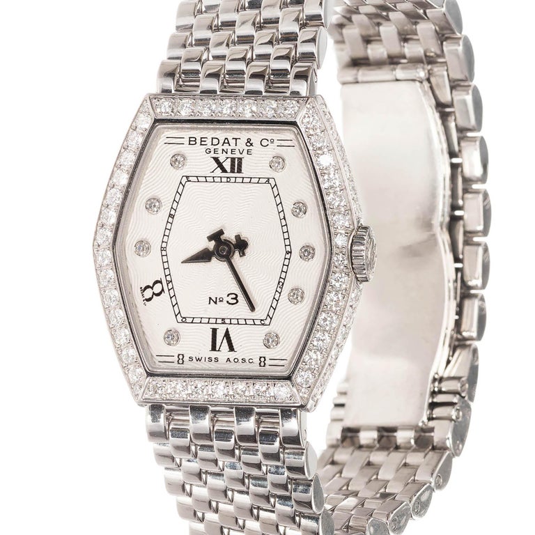 Bedat and Co. Ladies Stainless Steel Diamond Quartz Wristwatch Ref 306 ...