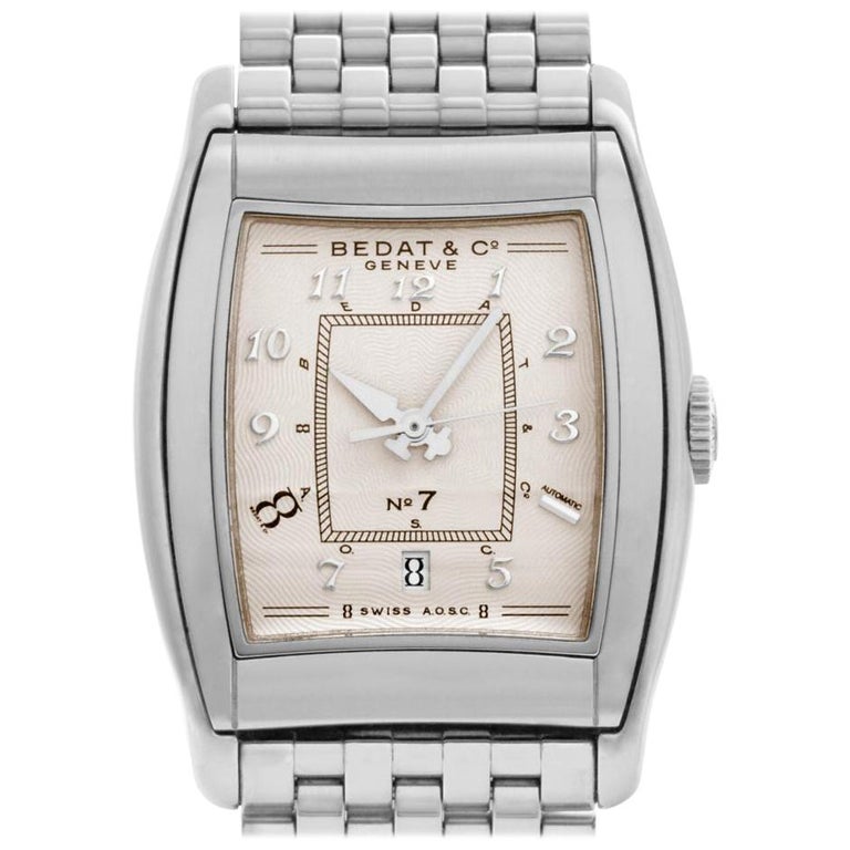 Bedat and Co No. 7 708 Stainless Steel Silver Dial Manual Watch at 1stDibs