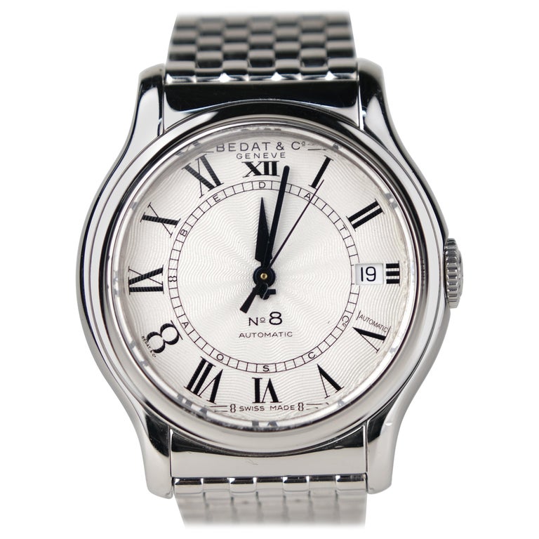 Bedat and Co. No.8 Stainless Steel Automatic Wristwatch For Sale at 1stDibs