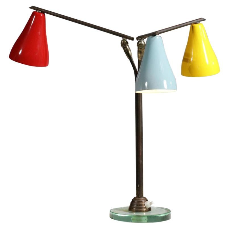 Exquisite U.F.O '50s reversible table lamp at 1stDibs