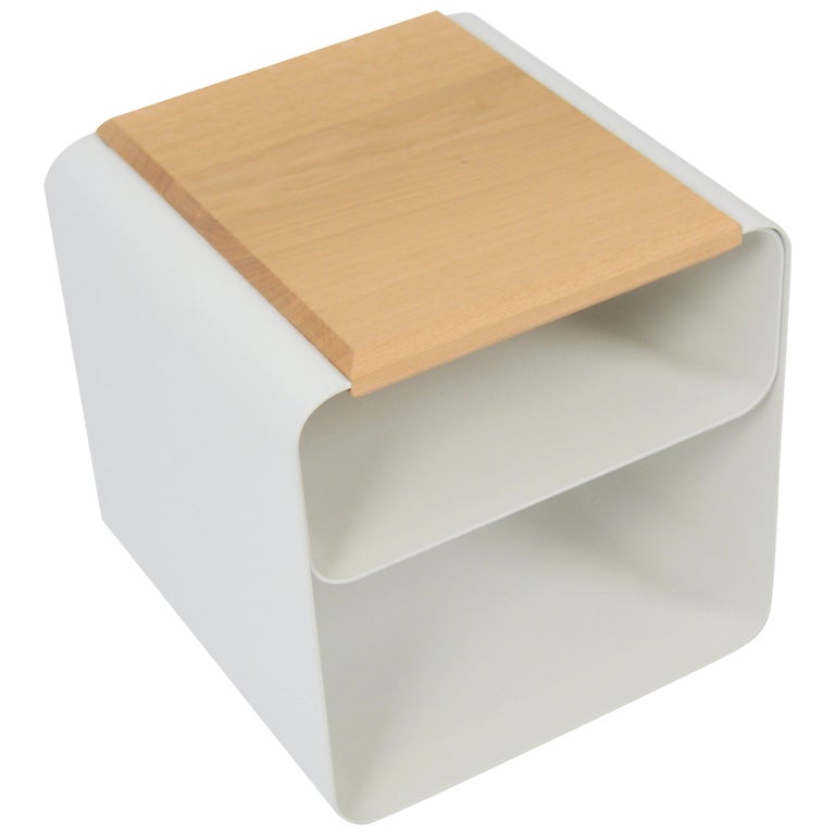 Bedside Table Stool Little AccardiBuccheri Medulum Wood Sheet Metal For ...