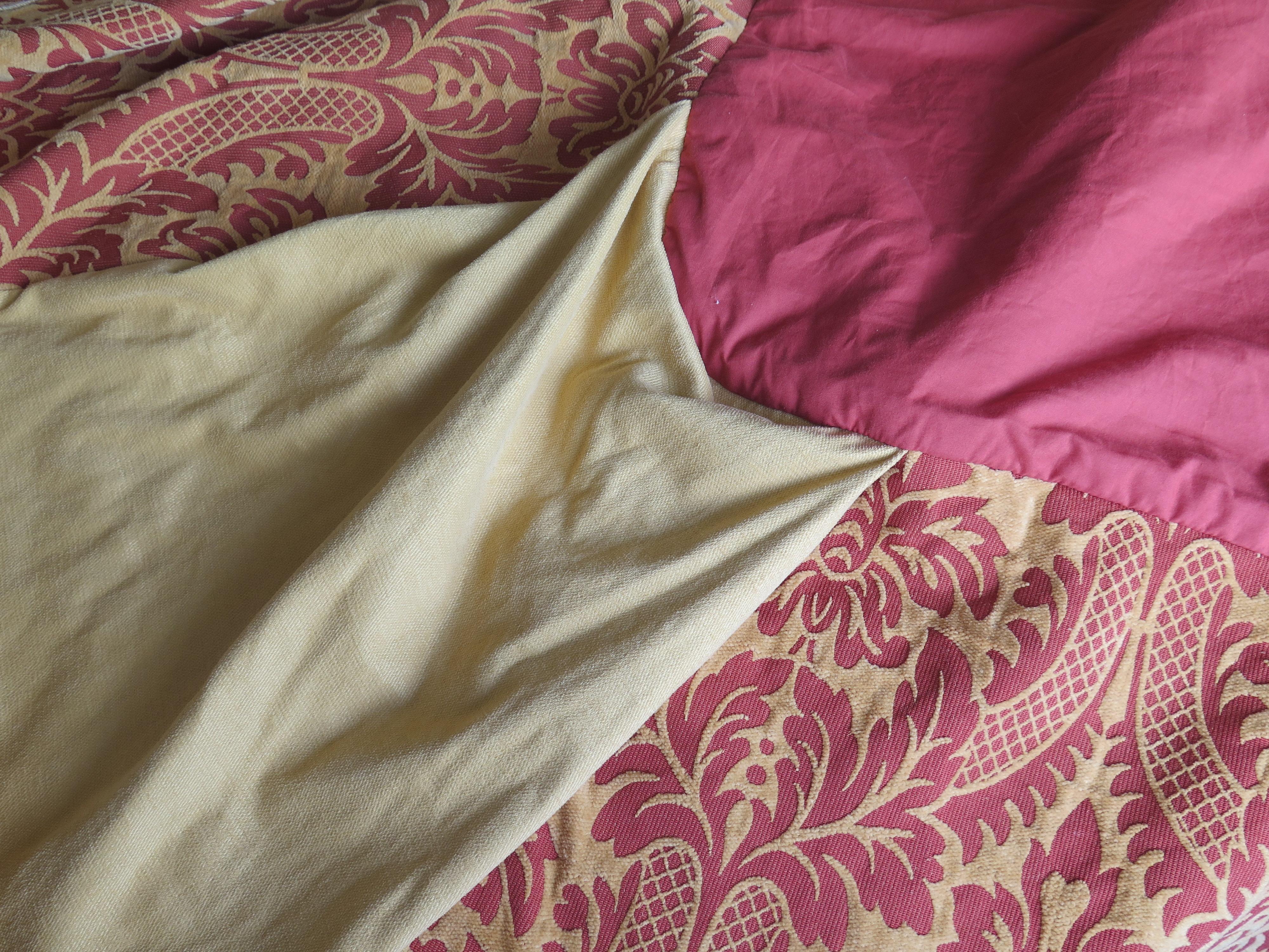 Bedspread or Throw Double Bed Size Box Pleats Baroque Pattern, Vintage ...