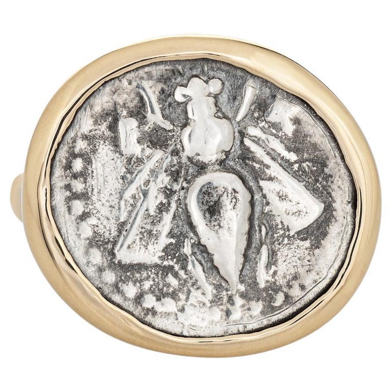 Customizable Bee Coin Ring For Sale at 1stDibs
