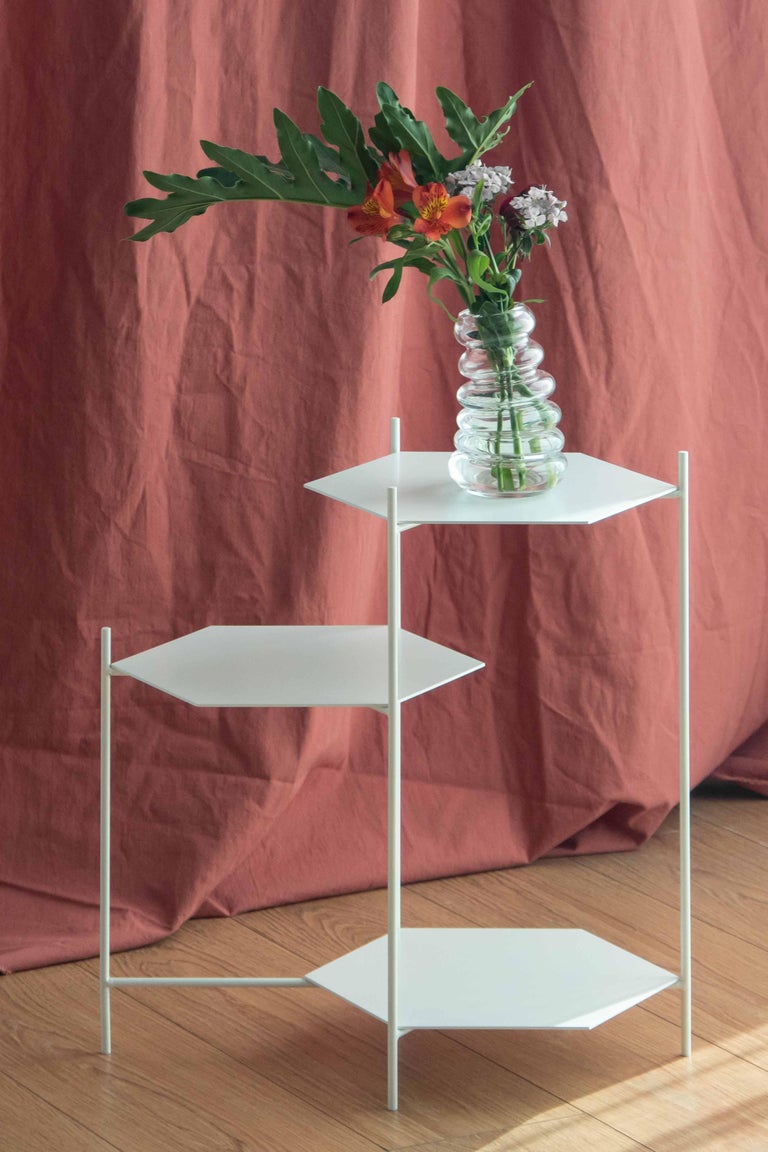 BEE Contemporary Side Table in Steel and Marble by Ries For Sale at ...