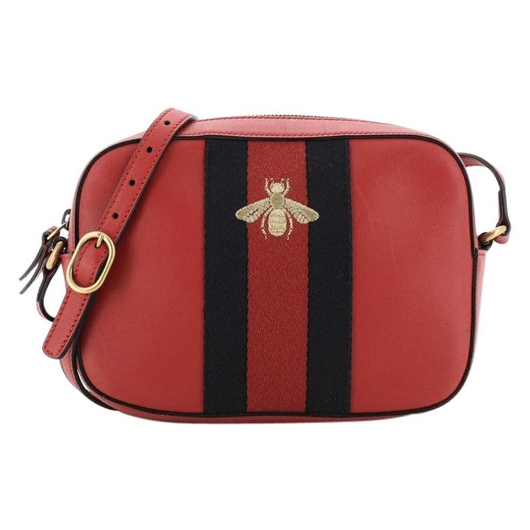 Bee Web Camera Bag Leather at 1stDibs