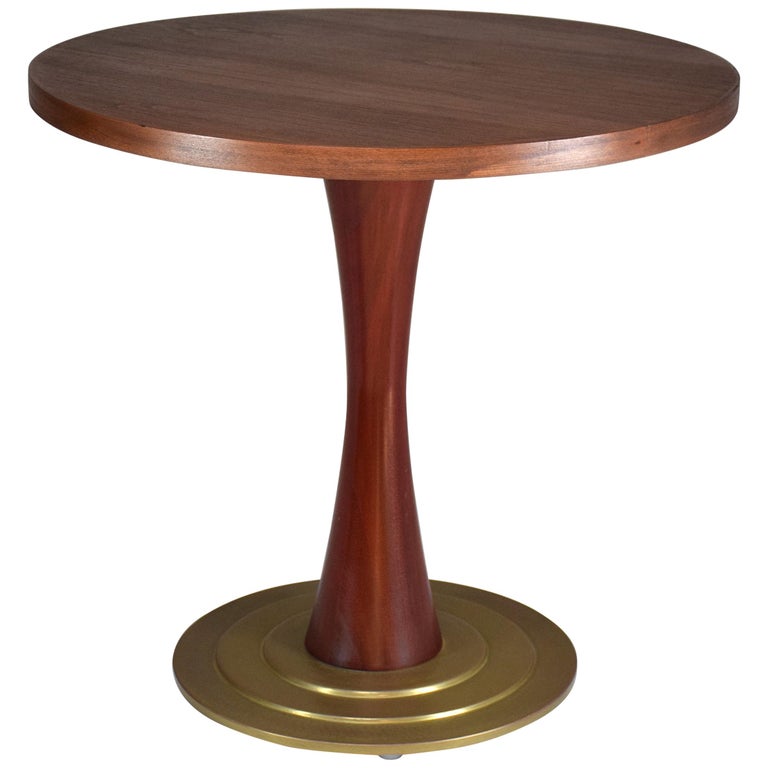 Beechwood Brass Side Table by JA Studio For Sale at 1stDibs