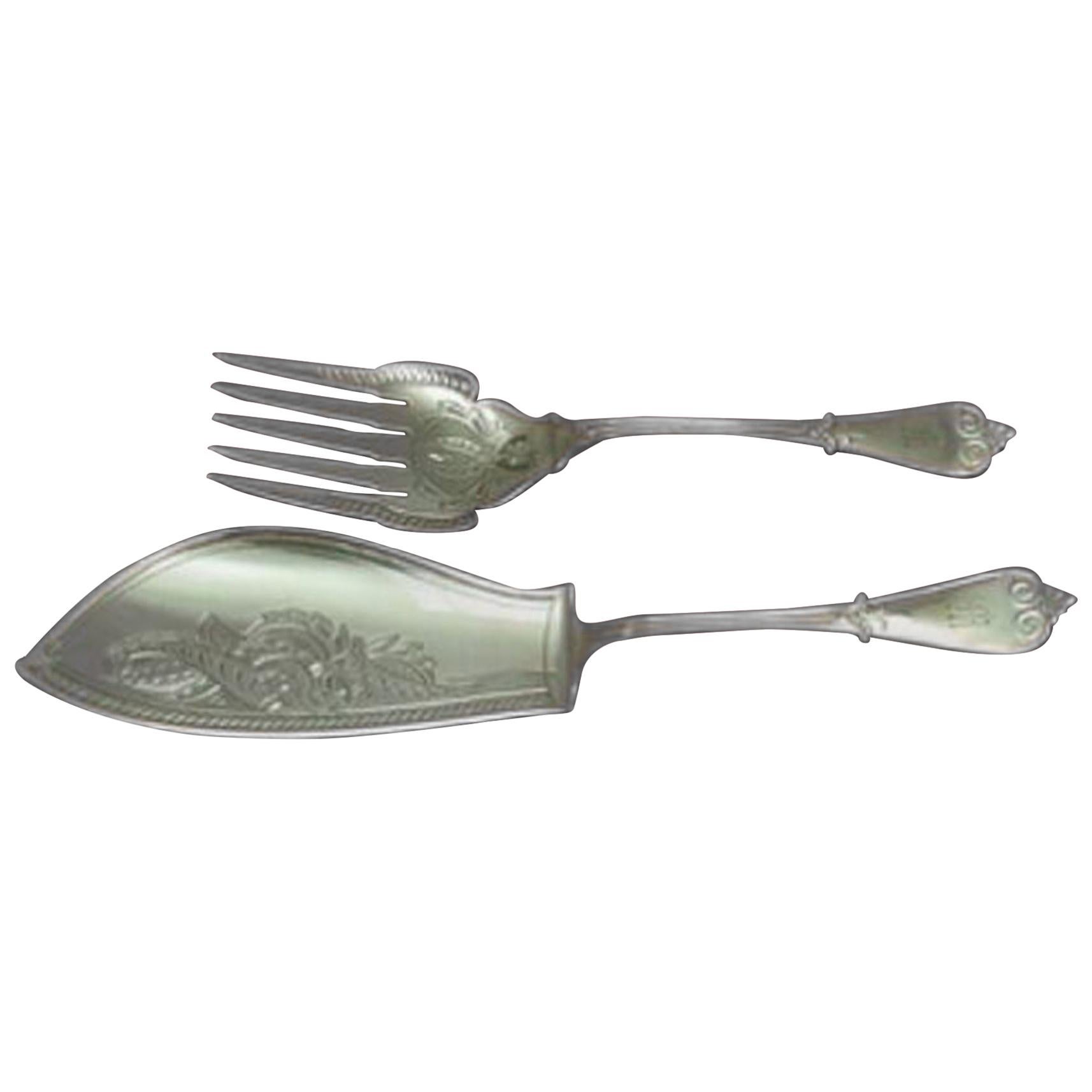 Beekman by Tiffany and Co. Sterling Silver Crumber Bright Cut, Antique ...
