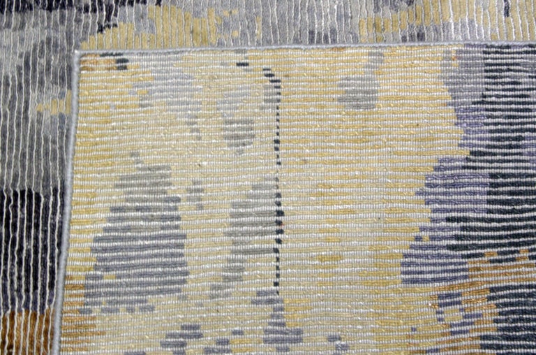 Beige, Blue and Yellow Abstract Area Rug at 1stDibs | blue and yellow ...