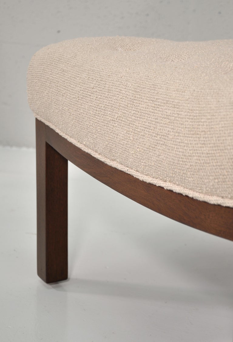 Beige Boucle Sophia Slipper Chairs by Edward Wormley for Dunbar For ...