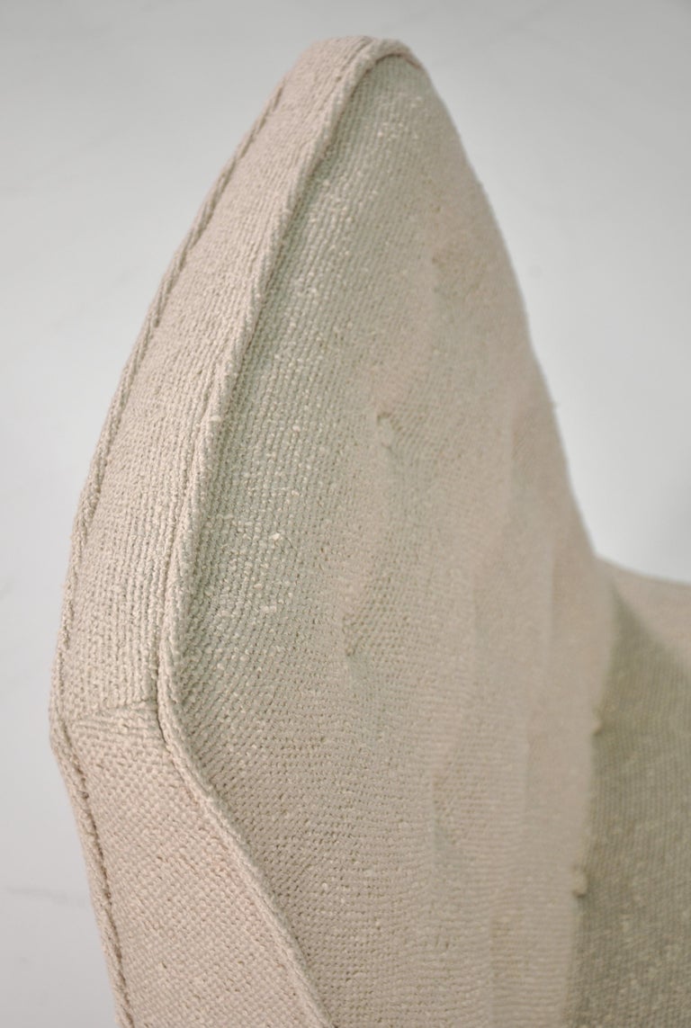 Beige Boucle Sophia Slipper Chairs by Edward Wormley for Dunbar For ...