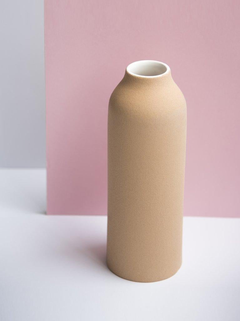 Beige Clay and Stoneware Vessel, Large, in Stock at 1stDibs