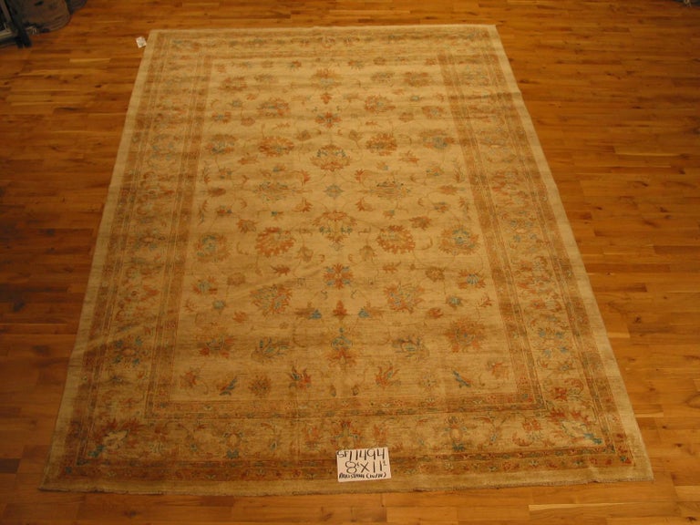 Beige Floral Traditional Style Rug For Sale at 1stDibs