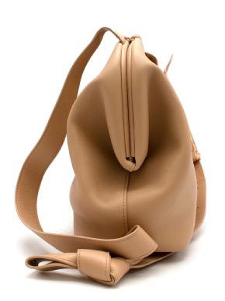 Beige Leather Medium Point Shoulder Bag For Sale at 1stDibs