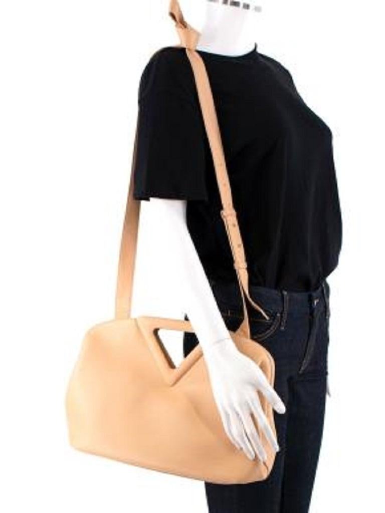 Beige Leather Medium Point Shoulder Bag For Sale at 1stDibs