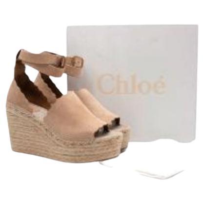 Chloe Navy Nolan Velvet Slide Sandals Size 40 at 1stDibs