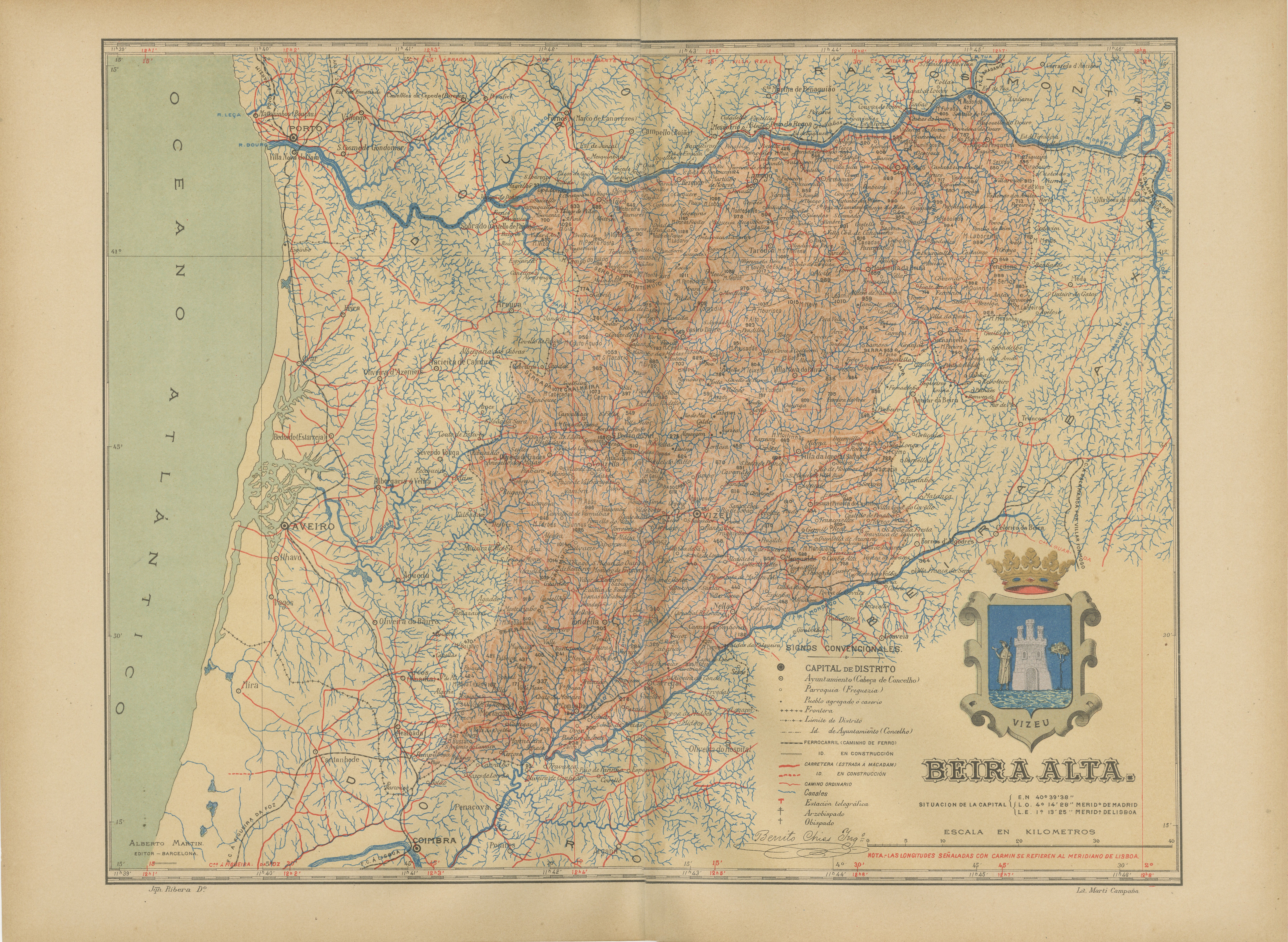 Beira Alta: A Cartographic Journey Through Portugal's Heartland in 1903 ...