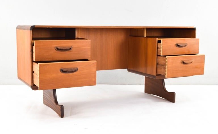 Beithcraft Mid-Century Modern Teak Triptych Mirror Dressing Table or ...