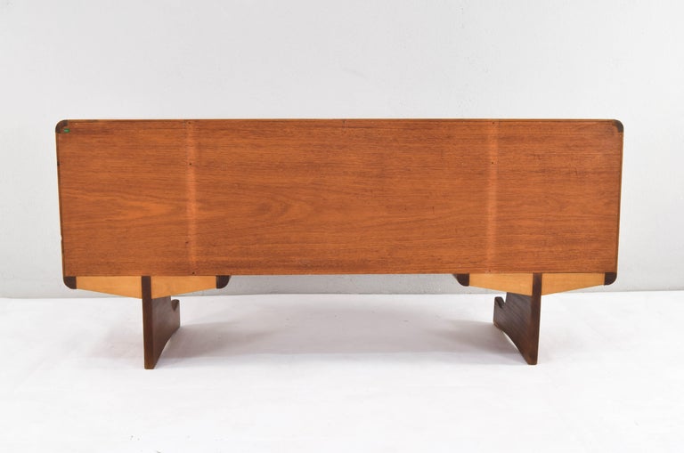 Beithcraft Mid-Century Modern Teak Triptych Mirror Dressing Table or ...