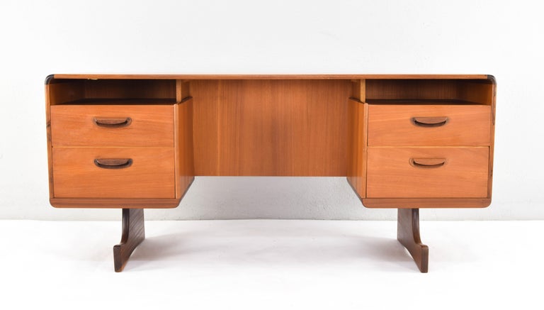 Beithcraft Mid-Century Modern Teak Triptych Mirror Dressing Table or ...