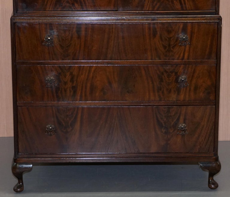 Beithcraft Scotland Flamed Mahogany Tallboy Chest of Drawers Part of ...