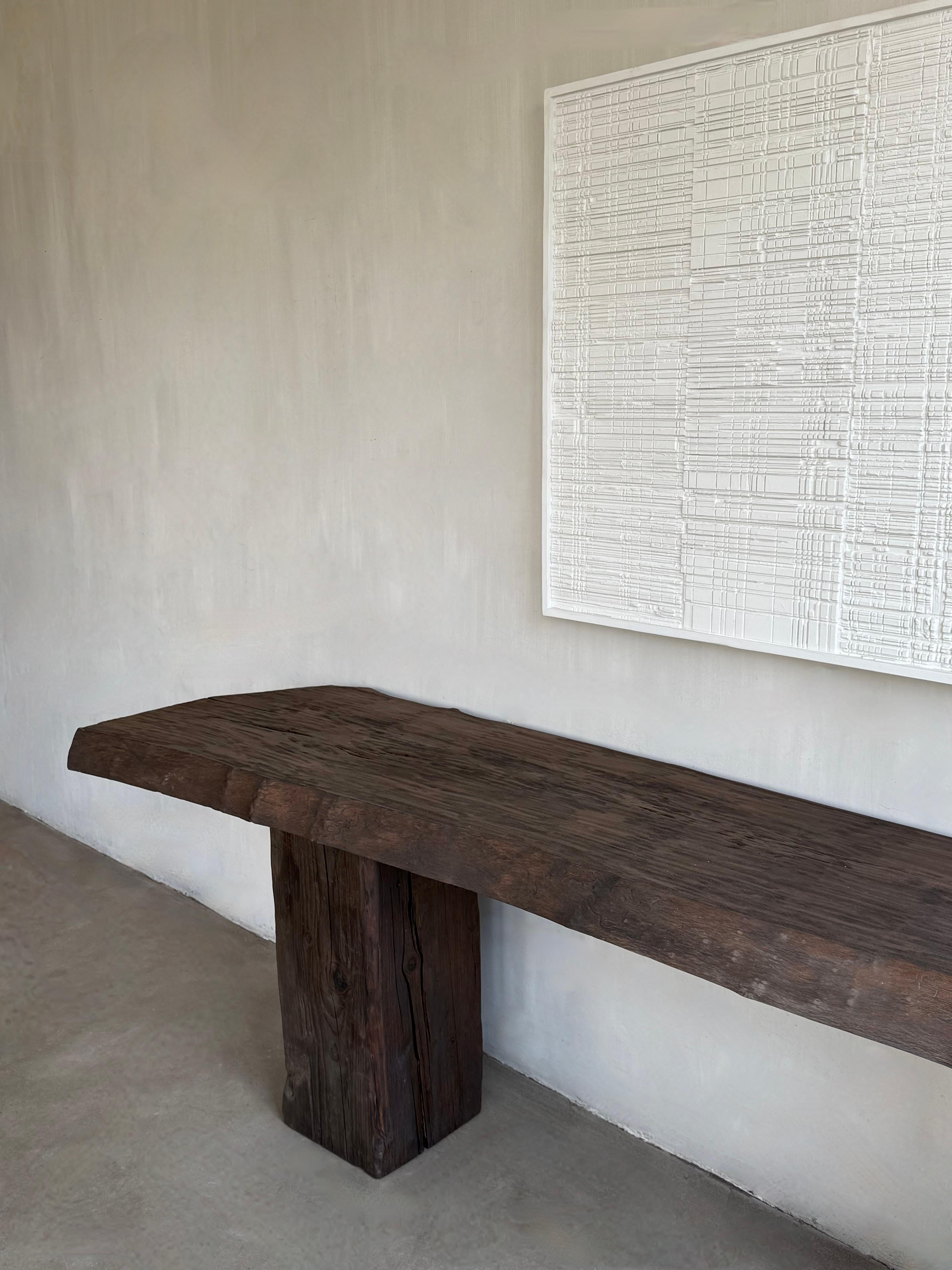 Belgian Custom Console Table in 19th Century Chestnut Wood For Sale at ...