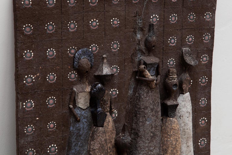 Belgium Handcrafted Ceramic Wall Art, 1970s For Sale at 1stDibs