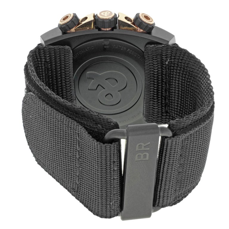 Bell and Ross Marine Black Matte PVD Steel Automatic Men’s Watch BR02 ...