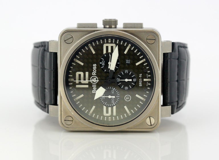 Bell and Ross BR 01-94 Chronographe or Chronograph Wristwatch For Sale ...