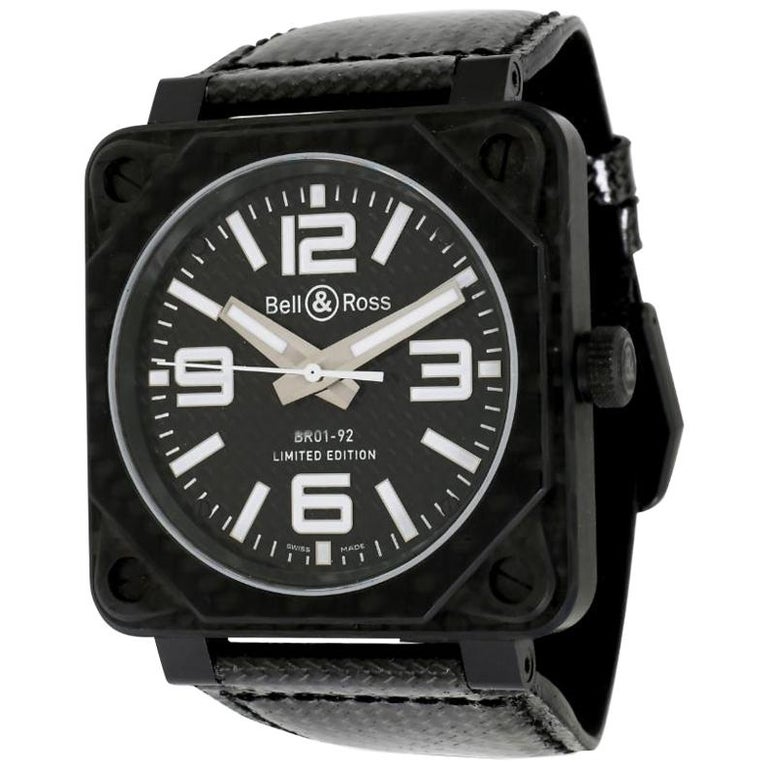 Bell and Ross BR 01 BR01-92-C, Black Dial, Certified and Warranty at ...