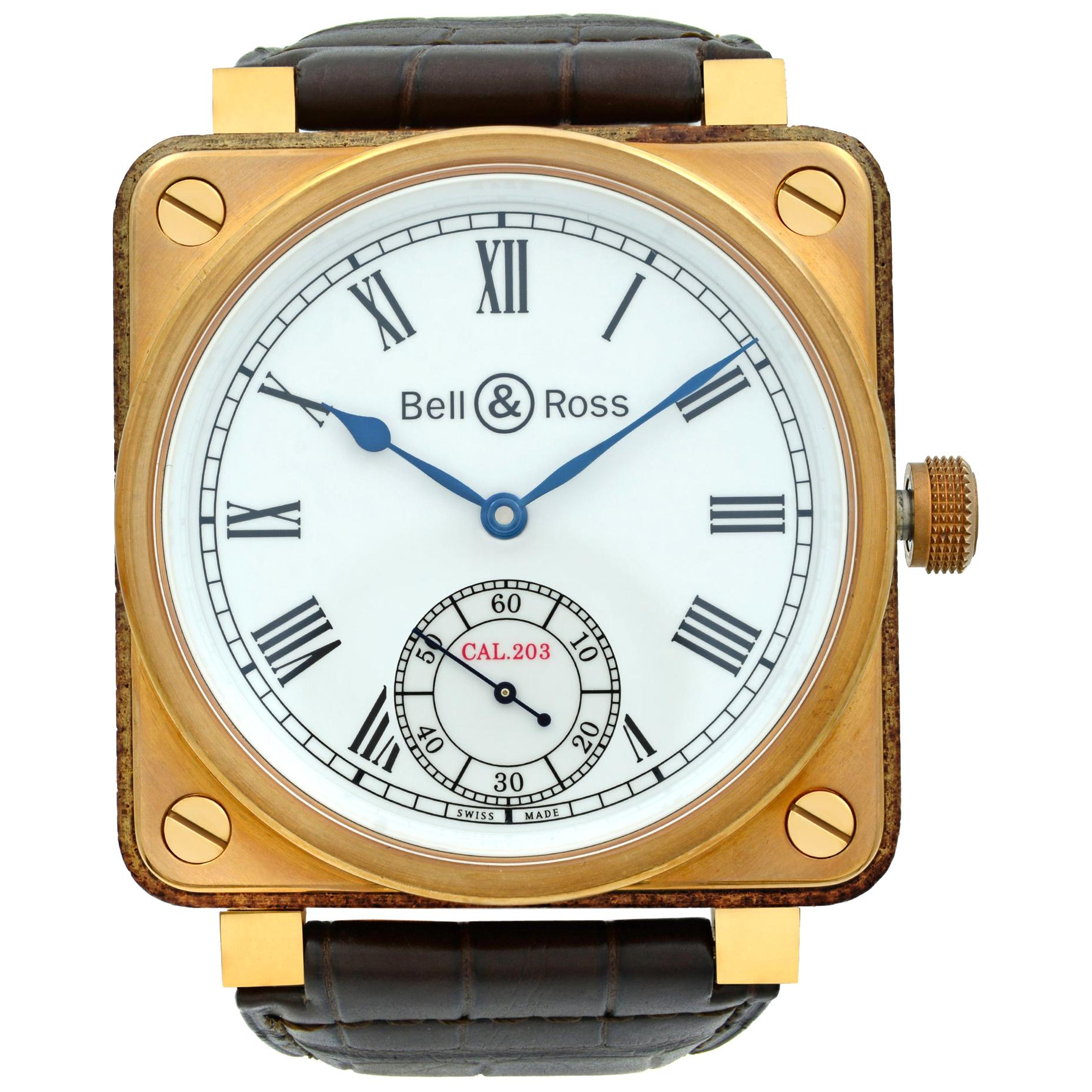 Bell and Ross Military Spec BR01-92-S 18k Rose Gold Automatic Watch For ...