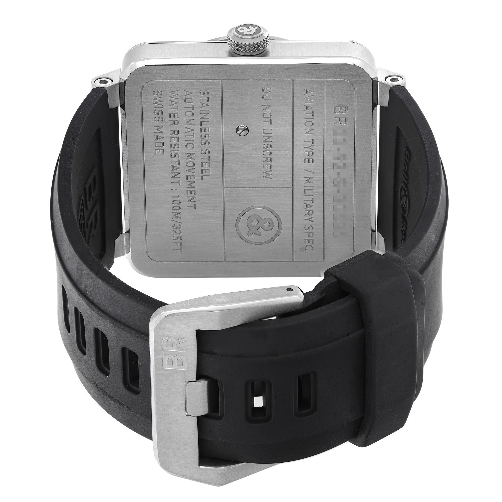 Bell and Ross Instruments Stainless Steel Black Dial Automatic Mens ...