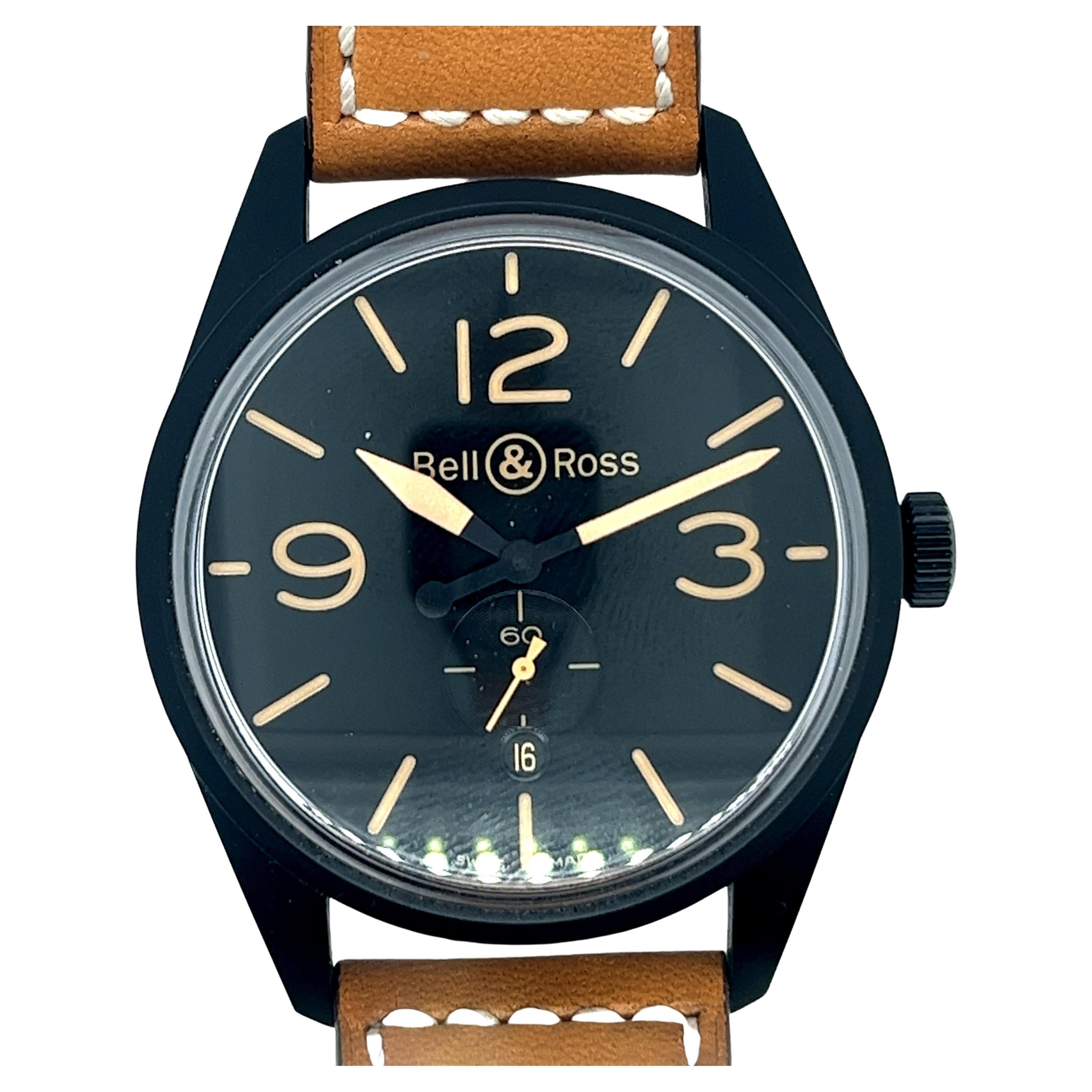 Bell and Ross 18 Karat Rose Gold BR01 Aviation Tourbillon Watch For ...