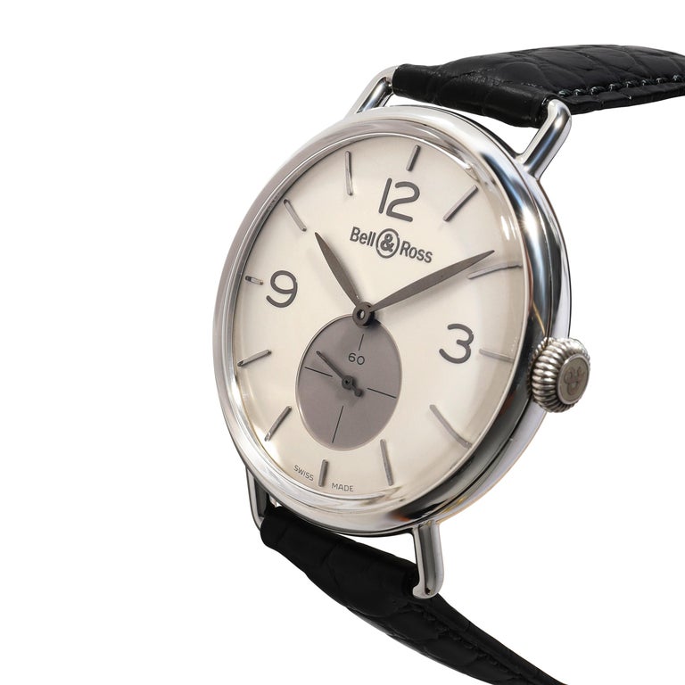 Bell and Ross WW1 Argentium BRWW1-70-AG Men's Watch in 925 Sterling ...